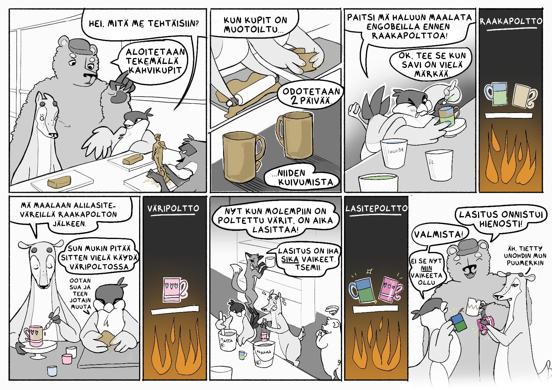 Sarjakuva ohjauksen tukena - Haaga-Helia eSignals